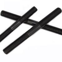 China Grade 8.8 Double Head Stud Bolts Carbon Steel Blackening Inch Clamping Type 1/2-13 for sale