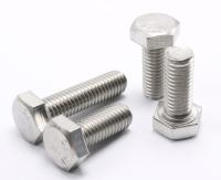 China Stainless Steel Bolts Nuts DIN933 M4 M30 Grade SUS304 Plain Zinc for sale