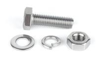 China Stainless Steel Bolts Nuts DIN933 M4 M30 Grade SUS304 Plain Zinc for sale