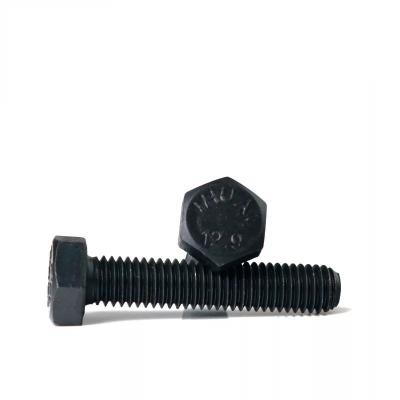 China High Strength Steel Hexagon Head Screws DIN931 Grade 12.9 M10-M30 for Industrial Fastening for sale
