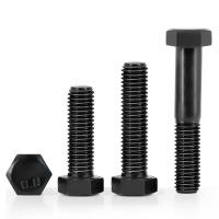 China High Strength Steel Hexagon Head Screws DIN931 Grade 12.9 M10-M30 for Industrial Fastening for sale