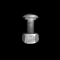 China Hot Dipped Galvanized Round Head Guardrail Splice Bolt and Nut ANSI Standard 16mm for sale