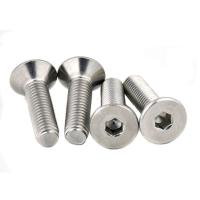 China Custom White Zinc Plated Hexagon Socket Countersunk Head Screw DIN7991 for Industrial for sale