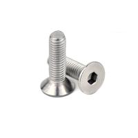 China Custom White Zinc Plated Hexagon Socket Countersunk Head Screw DIN7991 for Industrial for sale