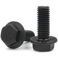 China DIN6921 Flange Hex Head Bolt M6 M10 M12 1-500mm Building Thickness for sale