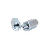 China White Zinc Plated Hexagon Head Coupling Nut Thickened Steel M10 20mm for sale
