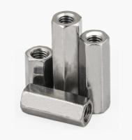 China White Zinc Plated Hexagon Head Coupling Nut Thickened Steel M10 20mm for sale
