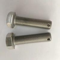 China Hex Bolt with Cotter Pin Hole M3-M100 DIN ANSI Standard Carbon Steel Fastener for sale