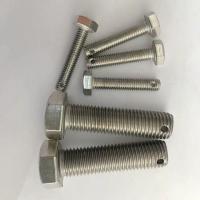 China Hex Bolt with Cotter Pin Hole M3-M100 DIN ANSI Standard Carbon Steel Fastener for sale