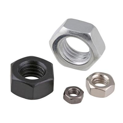 China Metric ISO DIN 934 Hexagon Nut Zinc Plated Black M6 M8 M10 M12 M16 M20 for sale