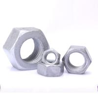 China Hot Dip Galvanized Hex Bolt and Nut M10 M16 DIN933 DIN934 Carbon Steel for sale