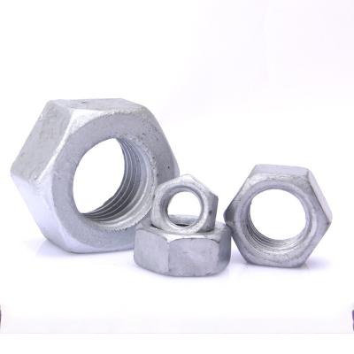China Hot Dip Galvanized Hex Bolt and Nut M10 M16 DIN933 DIN934 Carbon Steel for sale