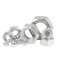 China Carbon Steel DIN Standard Galvanized Hex Nut M6 M8 M10 Zinc Plated Blue White for sale