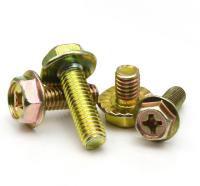 China DIN6921 Hex Flange Bolts M6-M36 ISO9001 Certified Black Oxide Galvanized for sale