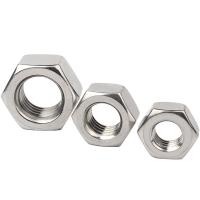 China Yellow Zinc Plated SS304 SS316 A2 A4 70 80 Hex Nut DIN934 for Industrial Fasteners for sale