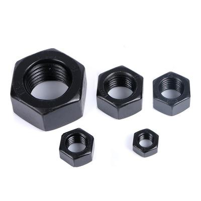 China DIN934 Hex Nut Black Oxide Finish Carbon Steel Stainless Steel M6 M8 M10 M12 for sale