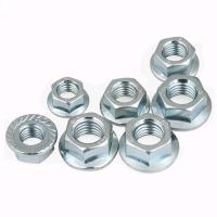 China DIN 6923 Galvanized Hex Flange Nut M8 M10 M12 Metric with OEM Support for sale