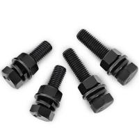 China Grade 8.8 Heavy Hex Bolt with Nut and Washer Black Finish High Strength Steel Fastener for sale
