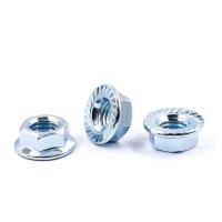 China DIN 6923 Galvanized Hex Flange Nut M8 M10 M12 Metric with OEM Support for sale