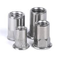 China DIN7340 Stainless Steel Knurled Blind Rivet Nut for Secure Fastening M6 for sale