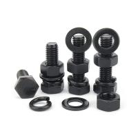 China DIN933 Hex Bolt Nut and Washer Set M6-M30 Standard Thread Sizes Steel for sale