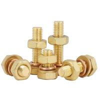 China Grade 4.8 8.8 10.9 12.9 Brass Hex Head Bolts and Nuts Zinc Finish DIN933 DIN931 for sale