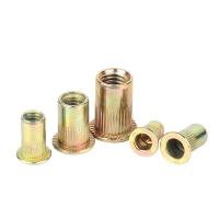 China Galvanized Flat Head Nut with Grade 4.8/8.8/10.9/12.9 Ect Knurled Vertical Rivets for sale