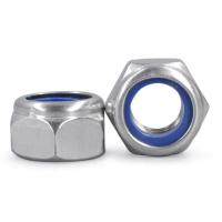 China DIN985 Black Locking Galvanized Hex Nut Grade 8.8 10.9 12.9 for sale