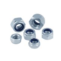 China DIN985 Black Locking Galvanized Hex Nut Grade 8.8 10.9 12.9 for sale