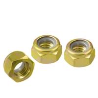 China DIN985 Black Locking Galvanized Hex Nut Grade 8.8 10.9 12.9 for sale