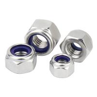 China DIN985 Black Locking Galvanized Hex Nut Grade 8.8 10.9 12.9 for sale
