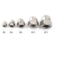 China 304 Stainless Steel Hexagon Round Head Nut with Decorative Cover M2-M30 Building Fastener for sale