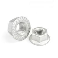 China M2-M30 Plain 304 Stainless Steel Nylon Lock Nut DIN6923 Heavy Load for sale