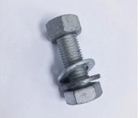 China Hot Dip Galvanized Hex Bolt DIN933 and Nut DIN934 M12 x 50mm for Industrial Use for sale