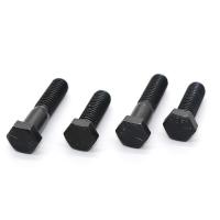 China DIN Standard Carbon Steel Hex Bolts M10 M20 M30 Black Oxide High Precision Grade 8.8 for sale