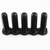China DIN Standard Carbon Steel Hex Bolts M10 M20 M30 Black Oxide High Precision Grade 8.8 for sale