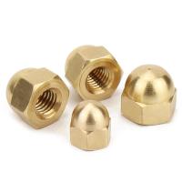 China Carbon Steel Black Zinc Plating Ball Head Copper Cap Nut M8 M10 Heavy Duty for sale