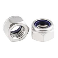China DIN985 Metric Stainless Steel Hex Flange Nylon Lock Nut M6 M8 M10 M12 for sale