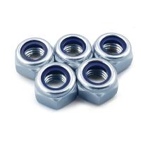 China DIN985 Metric Stainless Steel Hex Flange Nylon Lock Nut M6 M8 M10 M12 for sale