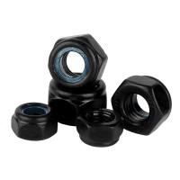 China DIN985 Metric Stainless Steel Hex Flange Nylon Lock Nut M6 M8 M10 M12 for sale