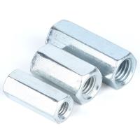 China 201 304 Stainless Steel Cylindrical Screw Joint Nut Zinc Plated M6 M8 M10 for sale