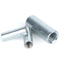 China 201 304 Stainless Steel Cylindrical Screw Joint Nut Zinc Plated M6 M8 M10 for sale