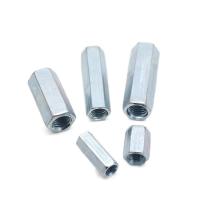 China 201 304 Stainless Steel Cylindrical Screw Joint Nut Zinc Plated M6 M8 M10 for sale
