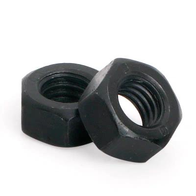 China Oxidized Blackened Weld Hexagonal Nut Grade 8.8 For Metric Measurement System for sale