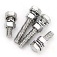 China Carbon Steel Zinc Hex Head Bolts and Nuts DIN933 M6-M36 for Industrial Fastening for sale