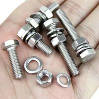 China Carbon Steel Zinc Hex Head Bolts and Nuts DIN933 M6-M36 for Industrial Fastening for sale