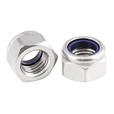 China Black Oxide Finish DIN985 Nylon Hexagonal Anti-Slip Self-Locking Nut for sale