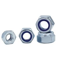 China Black Oxide Finish DIN985 Nylon Hexagonal Anti-Slip Self-Locking Nut for sale