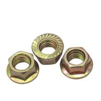 China DIN6923 Carbon Steel Hex Flange Nut Grade 8.8 M10 with Zinc Plated Finish for sale