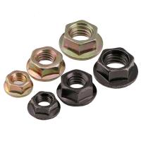 China DIN6923 Carbon Steel Hex Flange Nut Grade 8.8 M10 with Zinc Plated Finish for sale